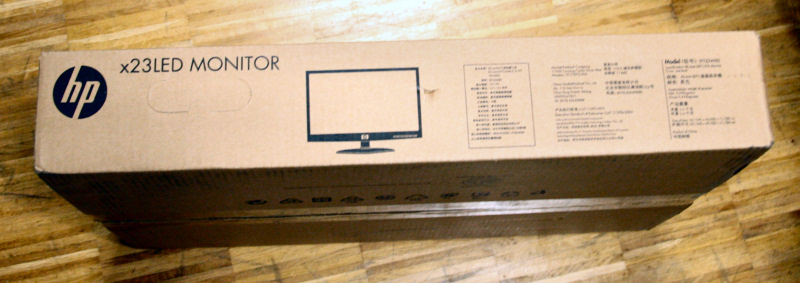 Flachbildschirm HP x23 LED Unboxing und Test